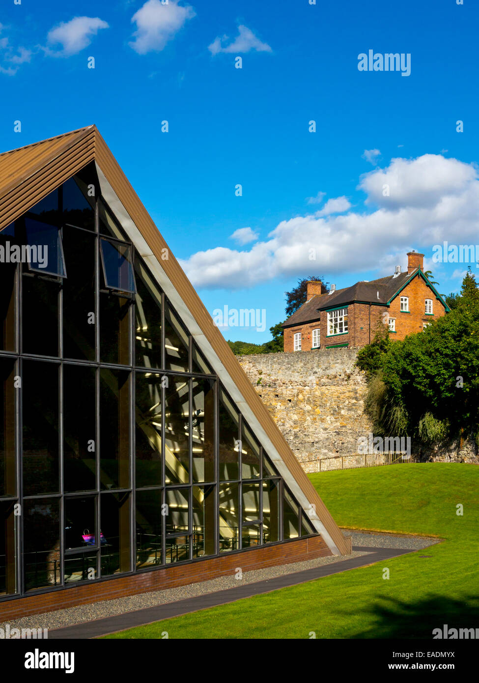 Building containing old blast furnace at Museum of Iron Coalbrookdale ...