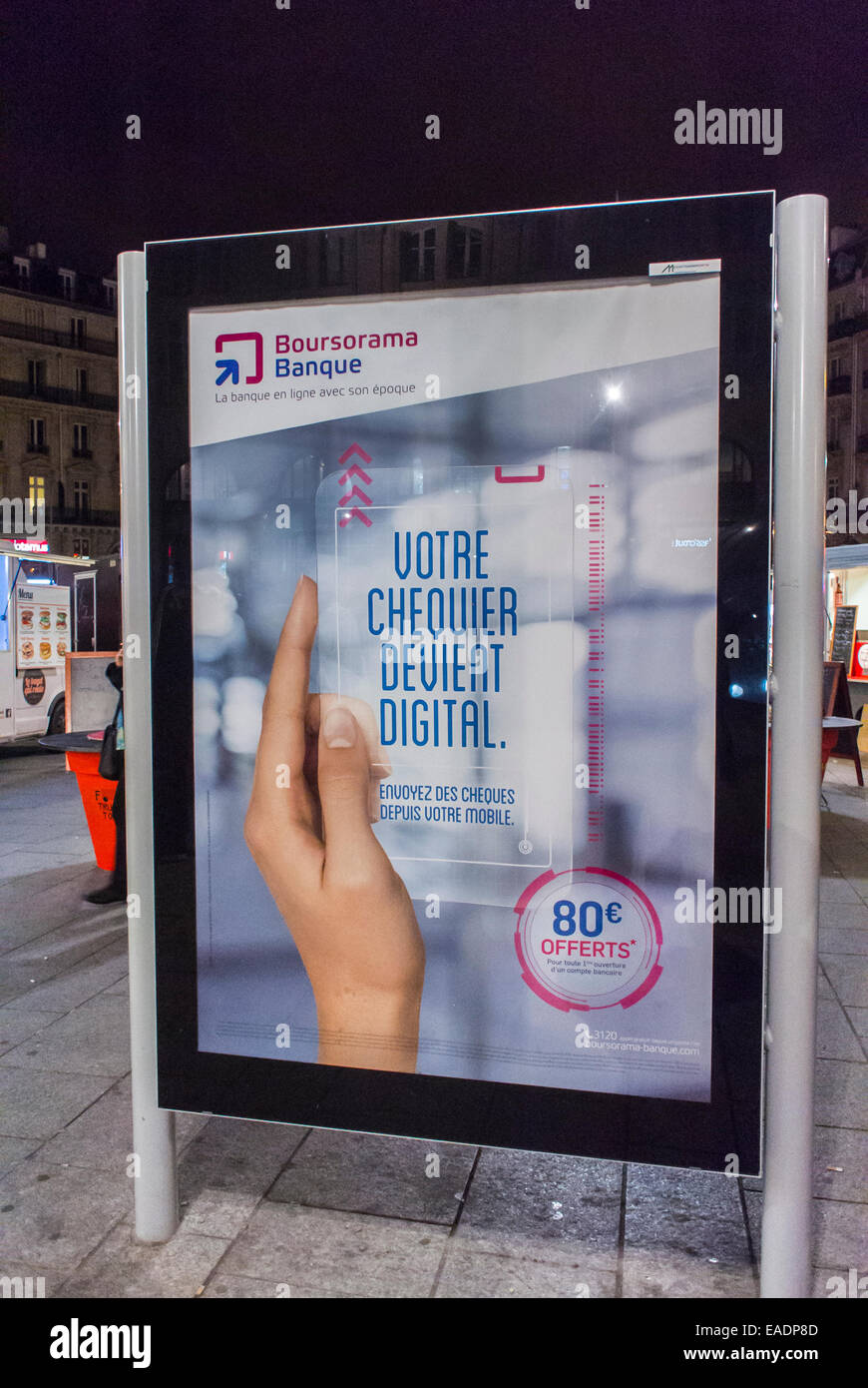 Paris, France, French Outdoor Advertising campaign Poster, on Street ...