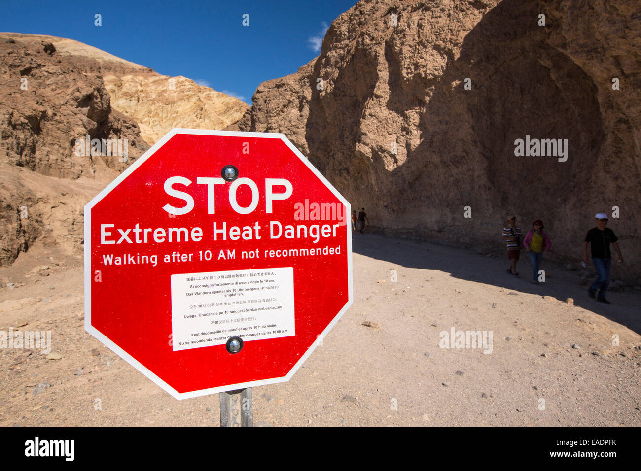 Death Valley National Park Heat Danger High Resolution Stock ...