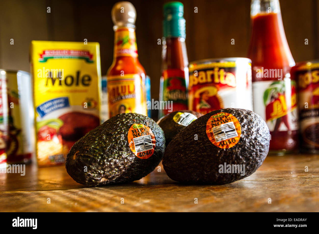 A variety of Mexican foods available at most California grocery stores ...