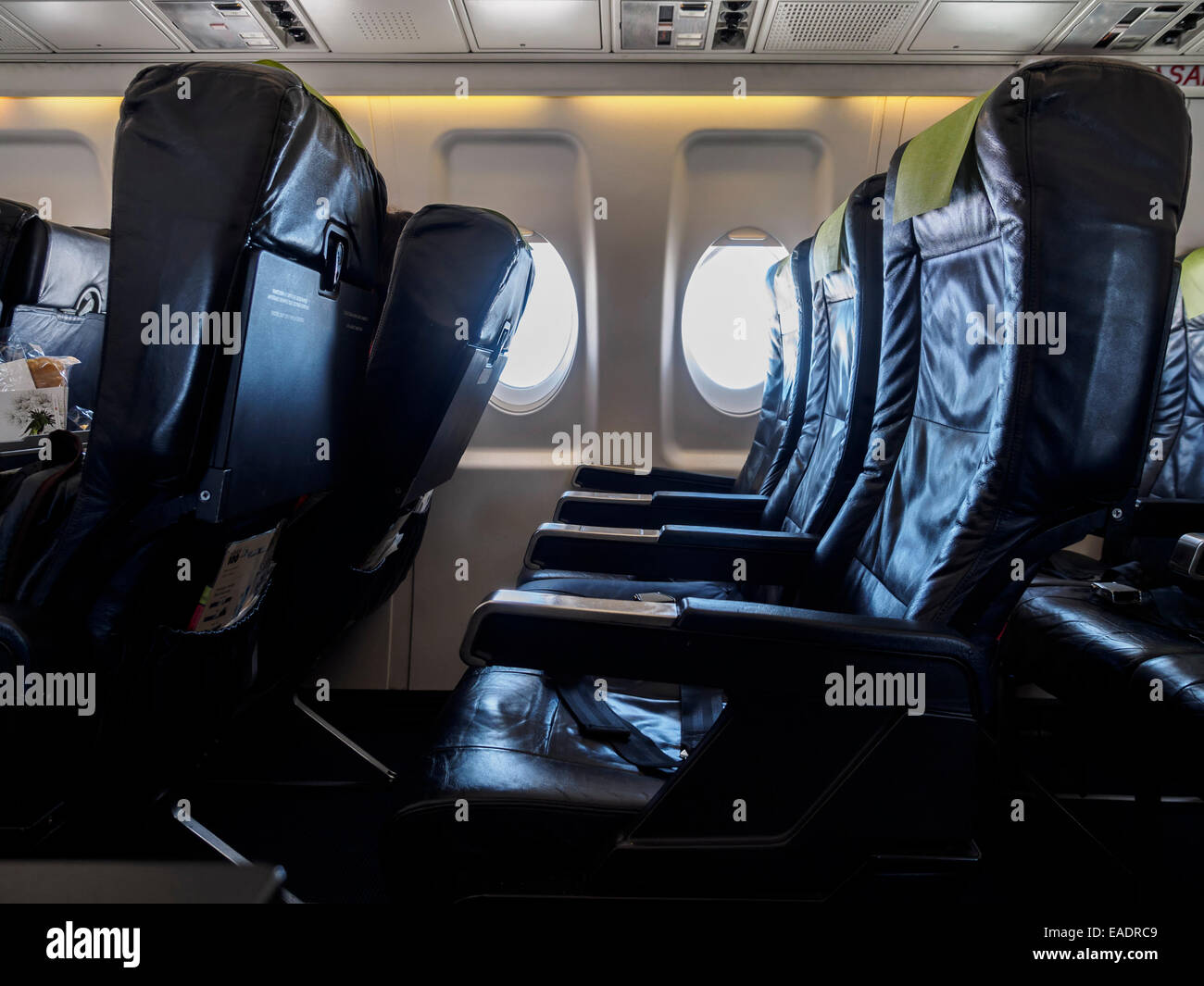 Empty airplane seats Stock Photo - Alamy
