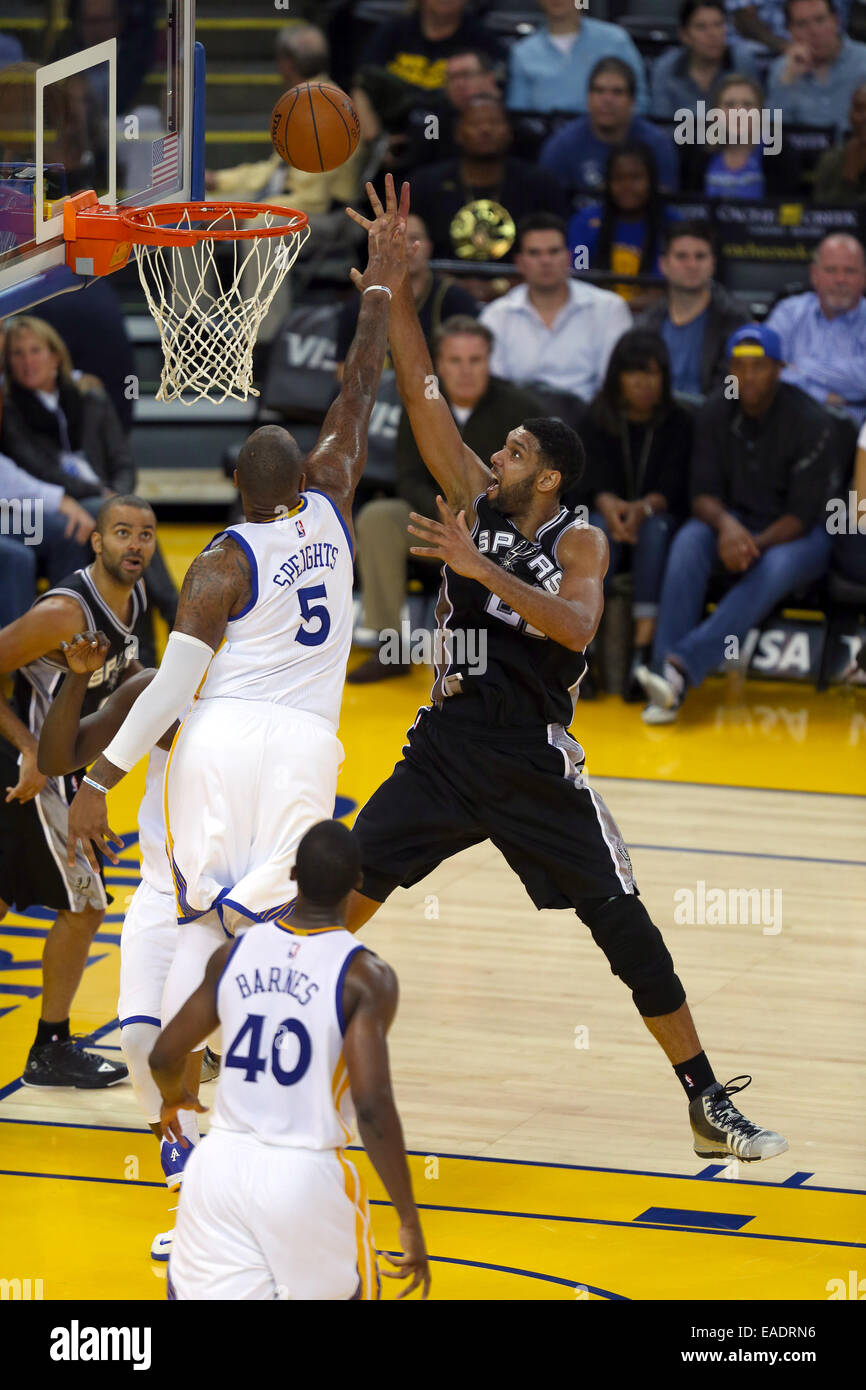 Oakland, CA. 11th Nov, 2014. San Antonio's Tim Duncan during the Spurs ...