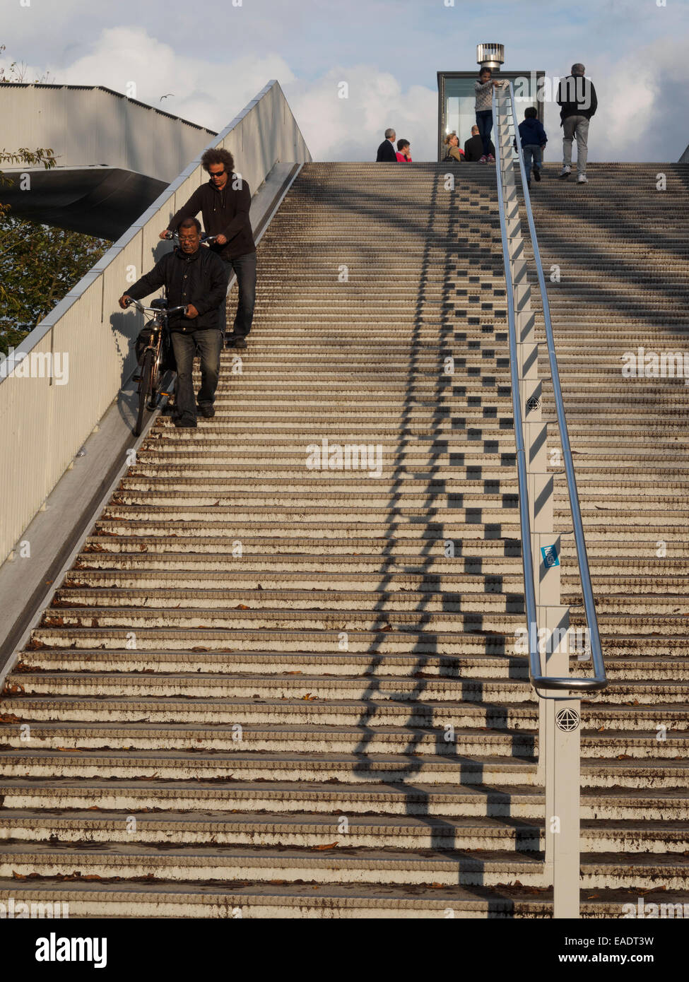 Foot over bridge stairs hi-res stock photography and images - Alamy