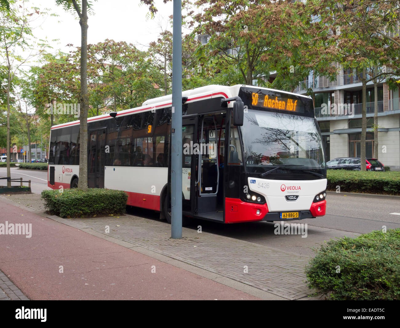 Bus on the streets of Maastricht, The Netherlands, Europe Stock Photo ...