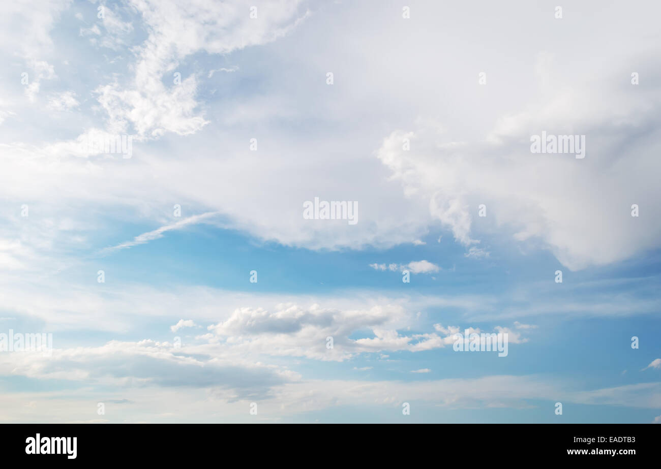 blue sky with white clouds Stock Photo - Alamy