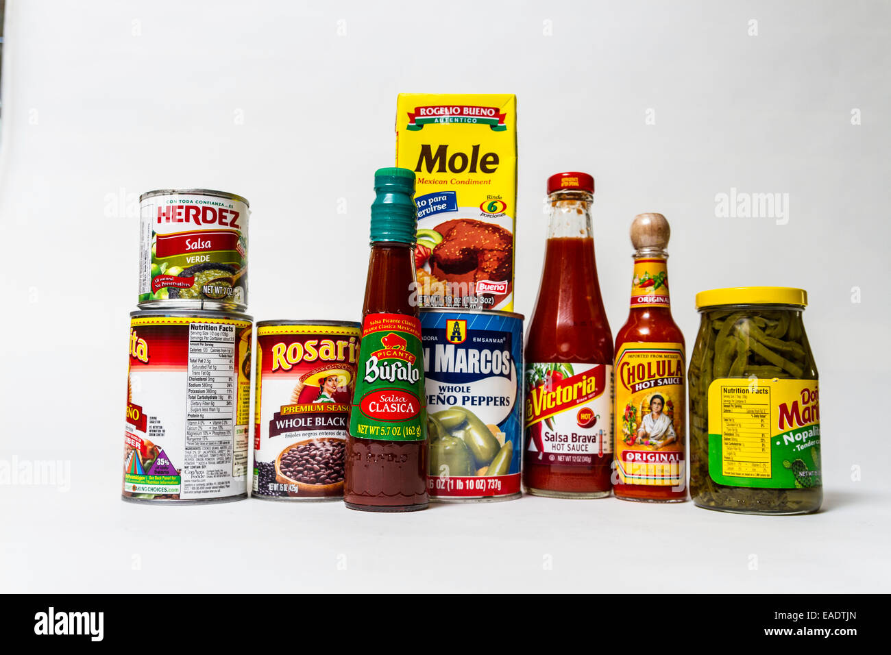 A variety of Mexican foods available at most California grocery stores ...