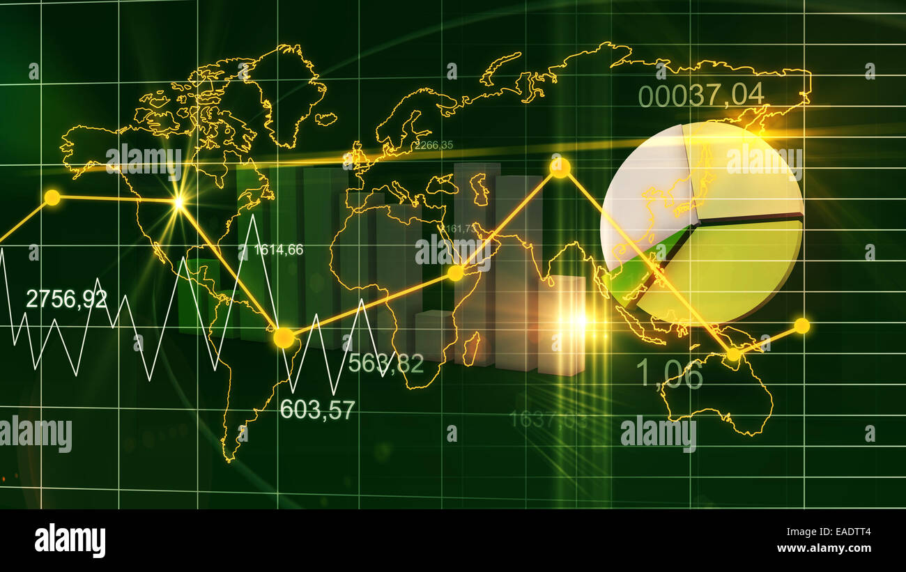 Green data graph hi-res stock photography and images - Alamy