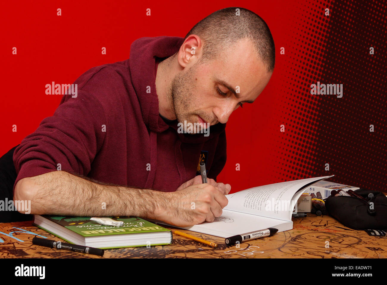 Zerocalcare (aka Michele Rech), the Italian cartoonist most followed at ...