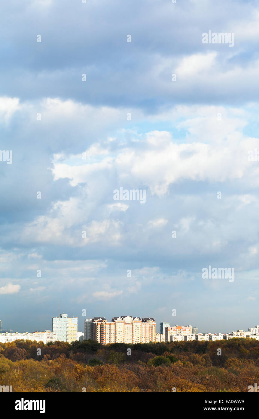 Blue house building horizon hi-res stock photography and images - Alamy