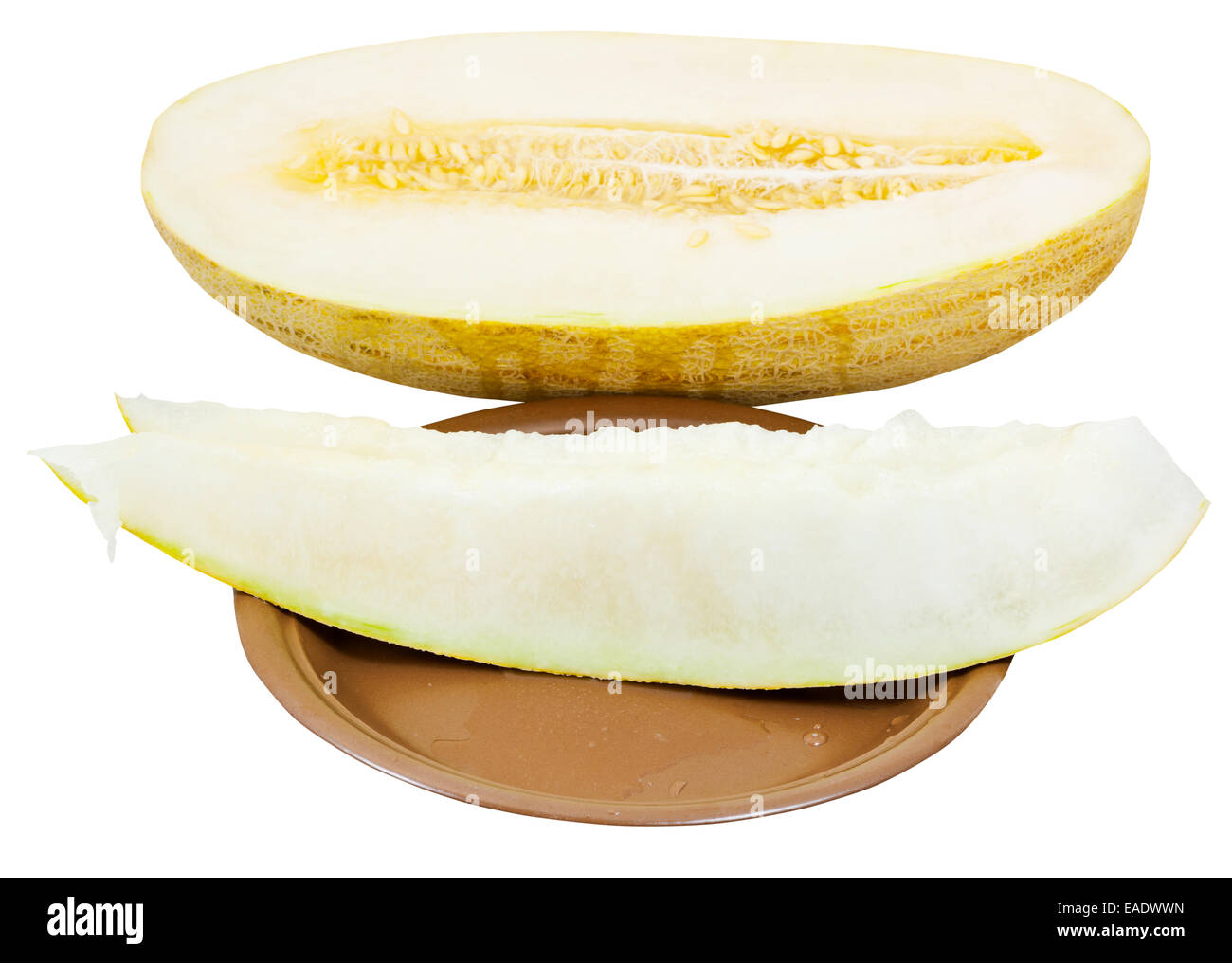 Honeydew melon slices Cut Out Stock Images & Pictures - Alamy