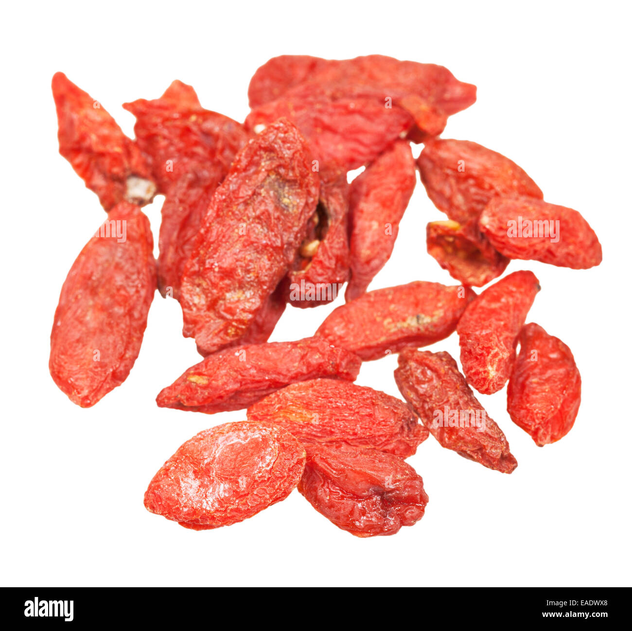Dried goji berries isolated on white background Stock Photo - Alamy