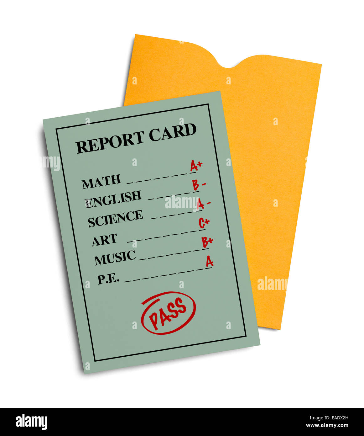 School report card hi-res stock photography and images - Alamy