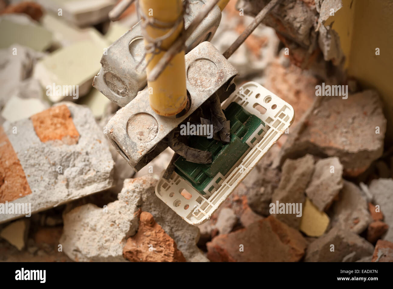 House renovating with electrical repair Stock Photo - Alamy