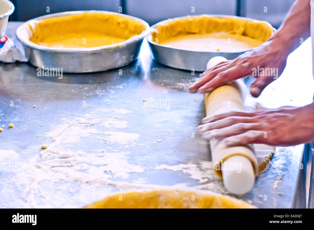 The base of pastry to make pies, cookies for breakfast and homemade ...