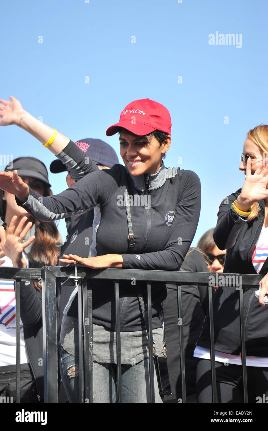 Halle Berry and Bruce Willis host Revlon Run Walk in downtown los ...