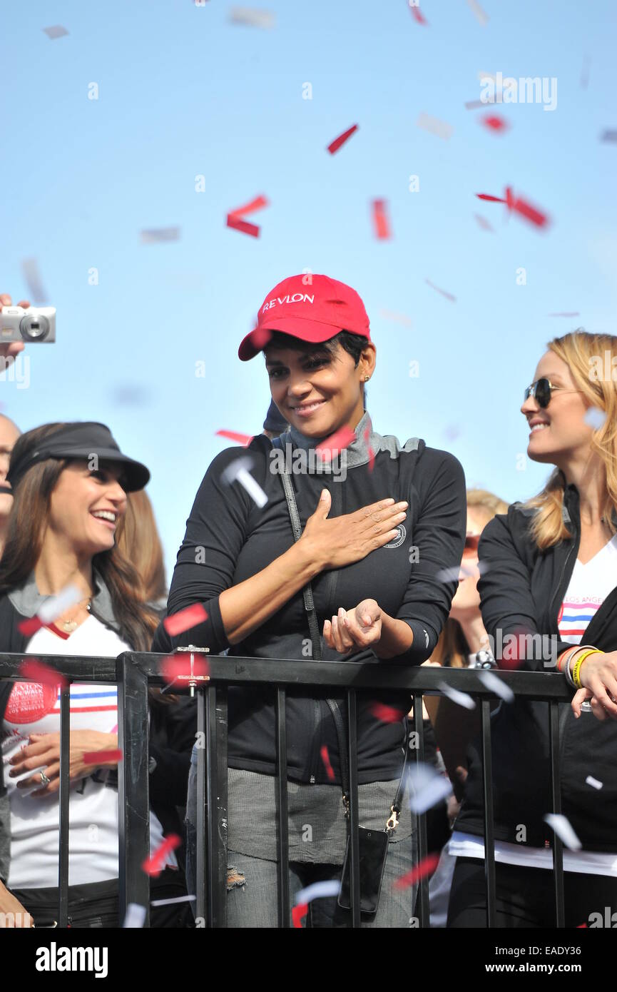 Halle Berry and Bruce Willis host Revlon Run Walk in downtown los ...