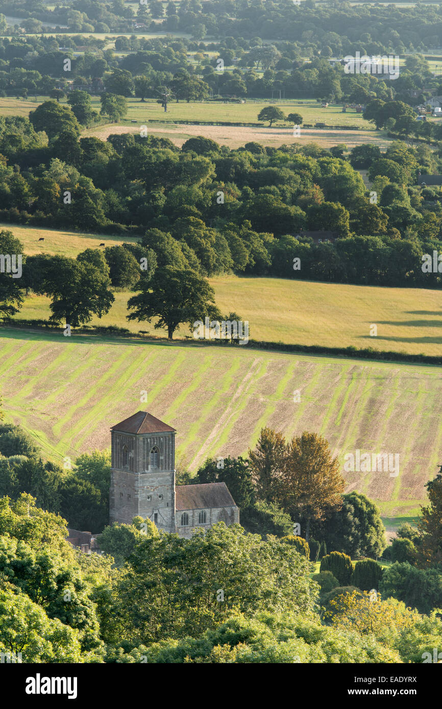 Little Malvern Priory, Worcestershire, photographed from the Malvern ...