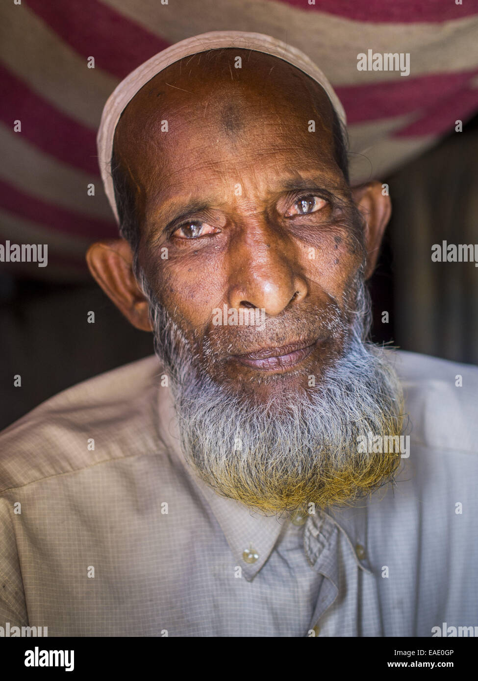 Sittwe, Rakhine, Myanmar. 7th Nov, 2014. A Rohingya Muslim man in his ...