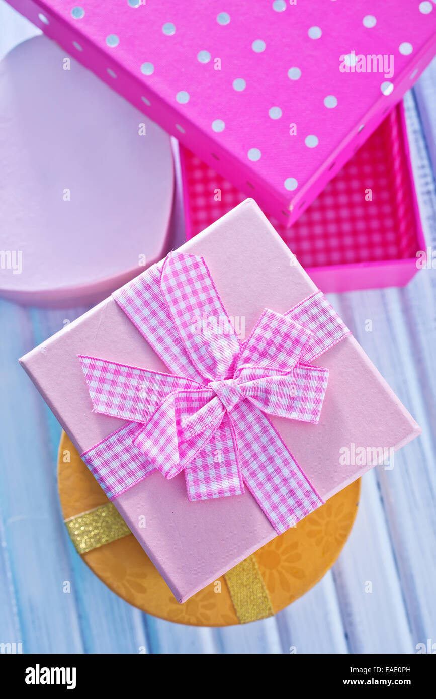 boxes for present Stock Photo - Alamy