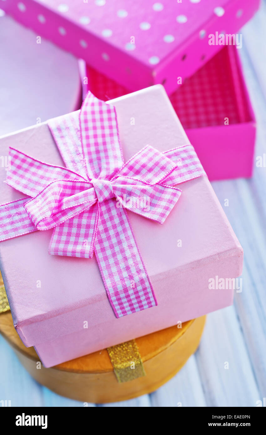 boxes for present Stock Photo - Alamy