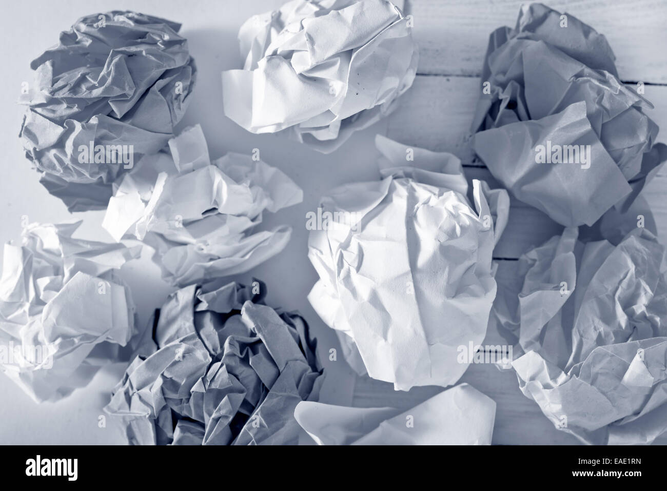 crumpled up paper wads Stock Photo - Alamy