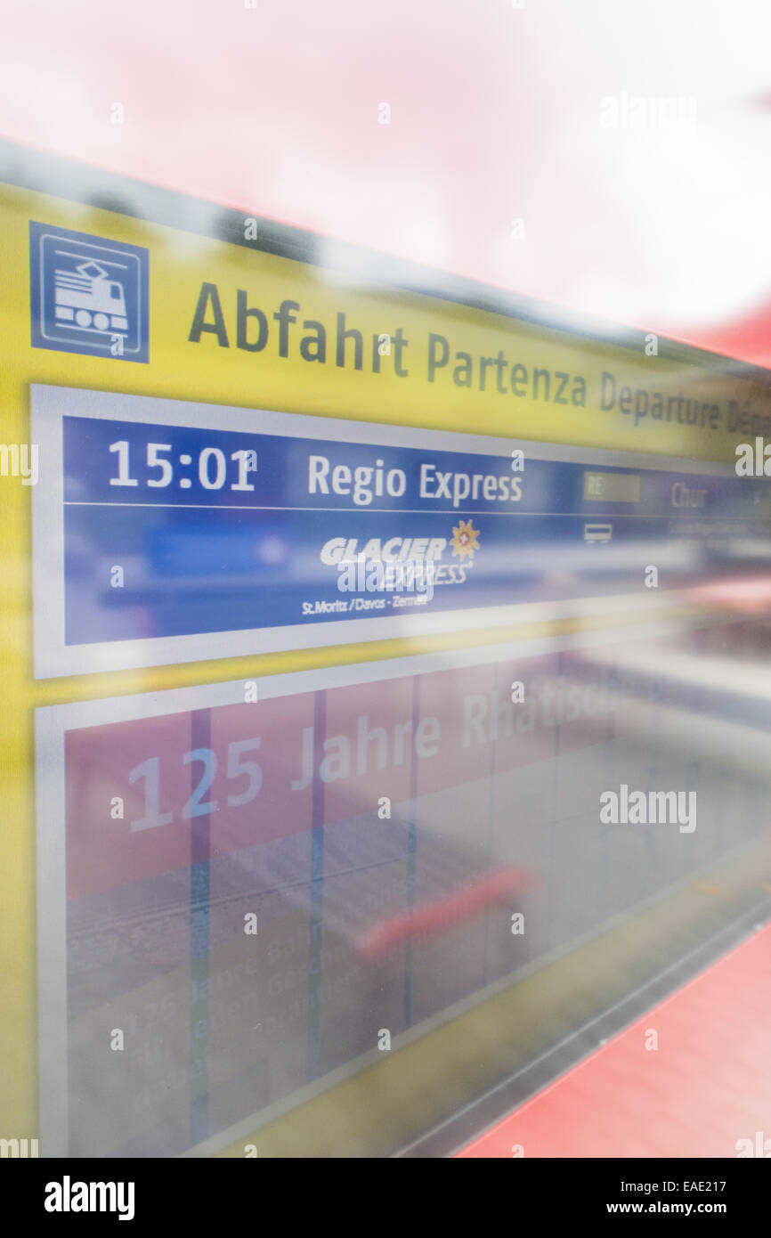 UNESCO Weltkulturerbe, Rhätische Bahn, Bahnhof Filisur, Glacier Express ...