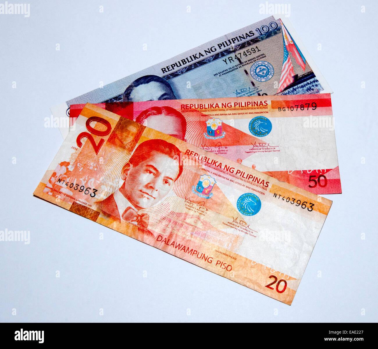 Philippines Bank Notes Stock Photo - Alamy