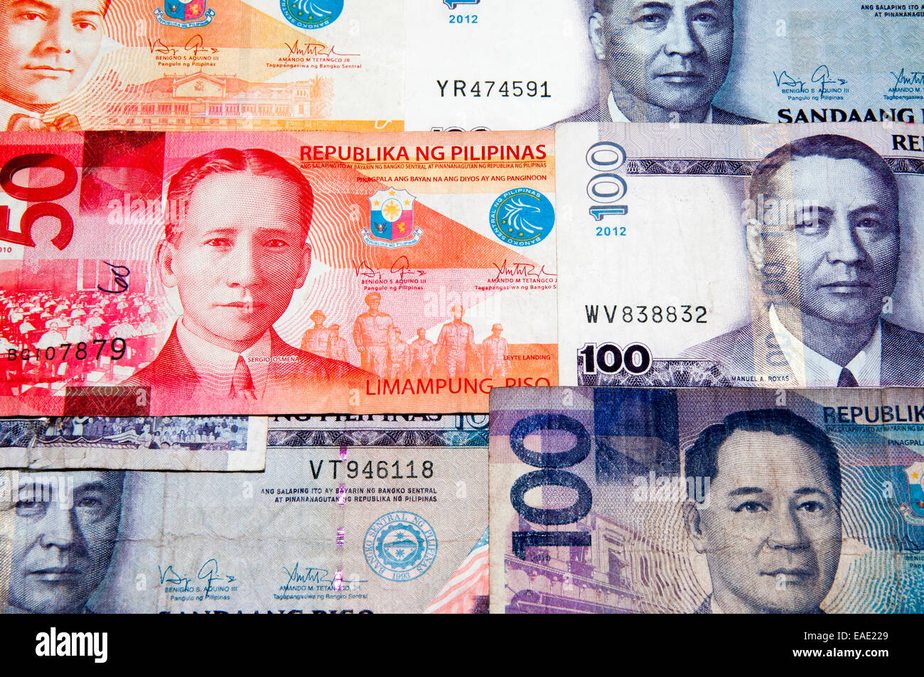 Philippines Bank Notes Stock Photo - Alamy