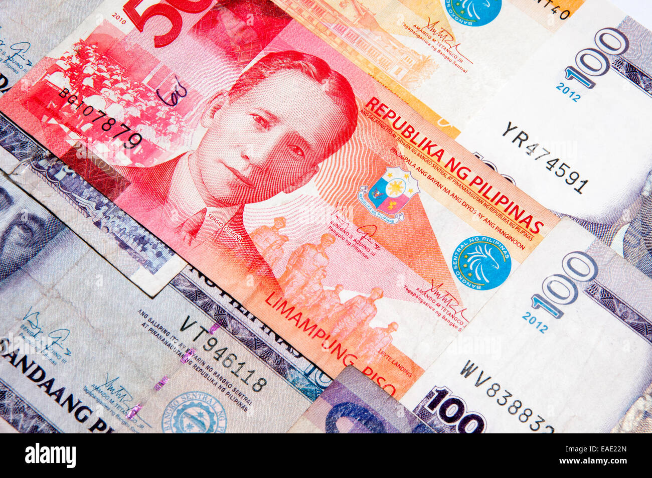 Philippines Bank Notes Stock Photo - Alamy