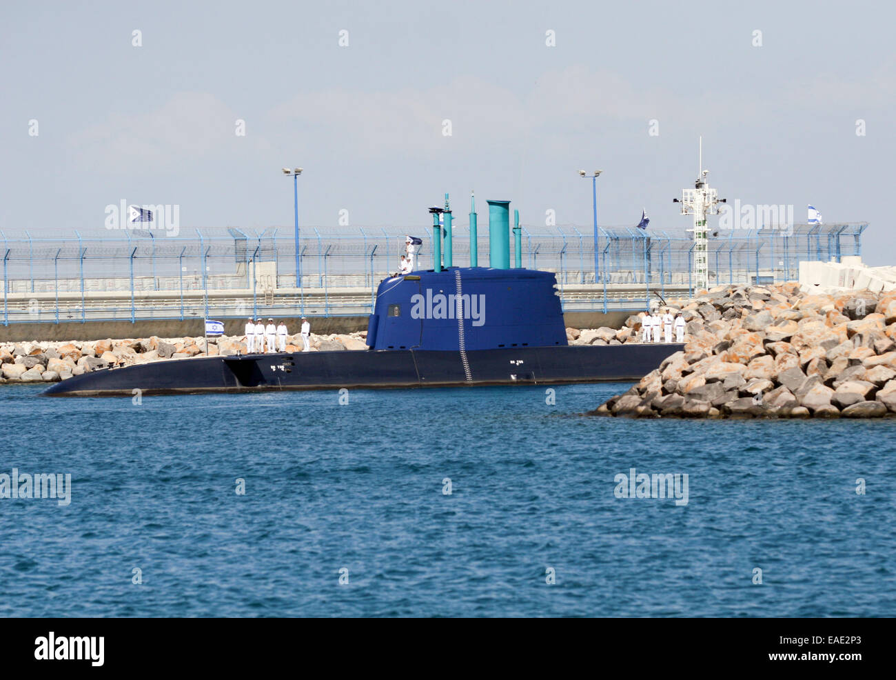 The arrival of the new Israeli Navy INS Tannin (Dolphin class ...