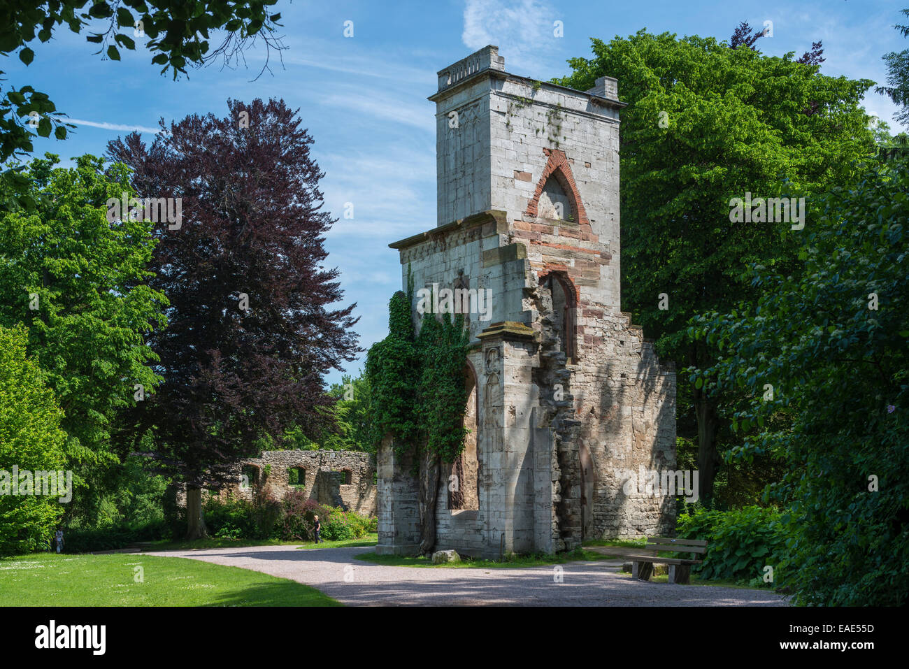 Tempelherrenhaus, Templar's House, ruined tower, destroyed in 1945 by ...