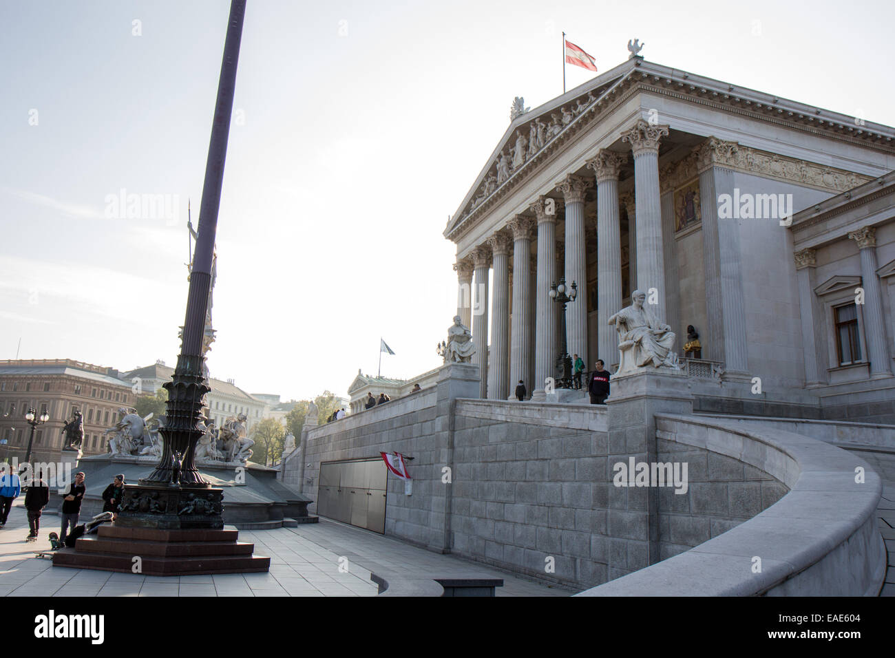 Austria: Parliament Building on Ringstraße, Vienna. Photo from 1 ...