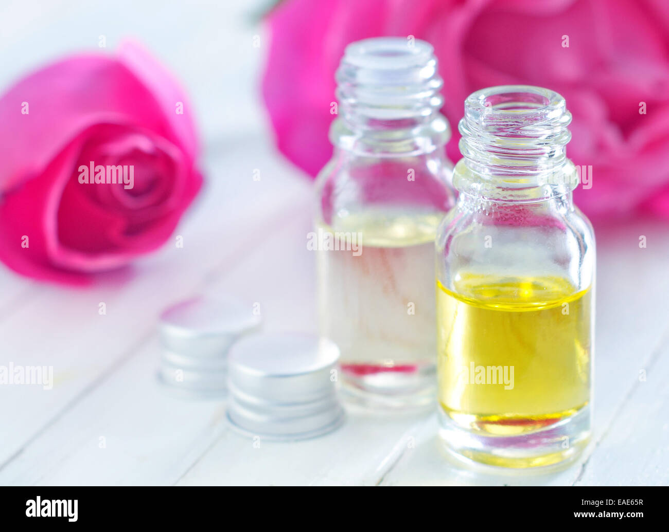 aroma oil in bottle Stock Photo - Alamy