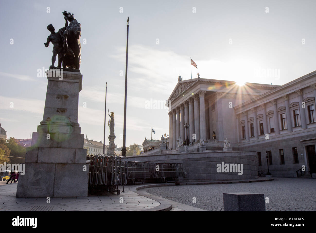 Austria: Parliament Building on Ringstraße, Vienna. Photo from 1 ...