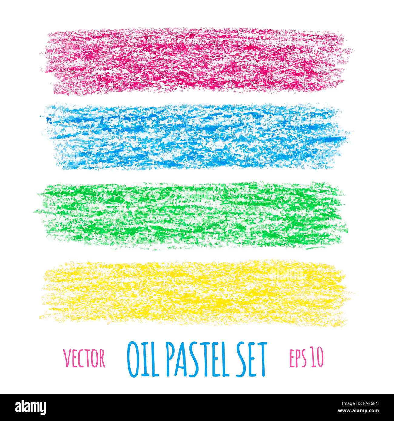 Oil pastel design elements Stock Photo - Alamy