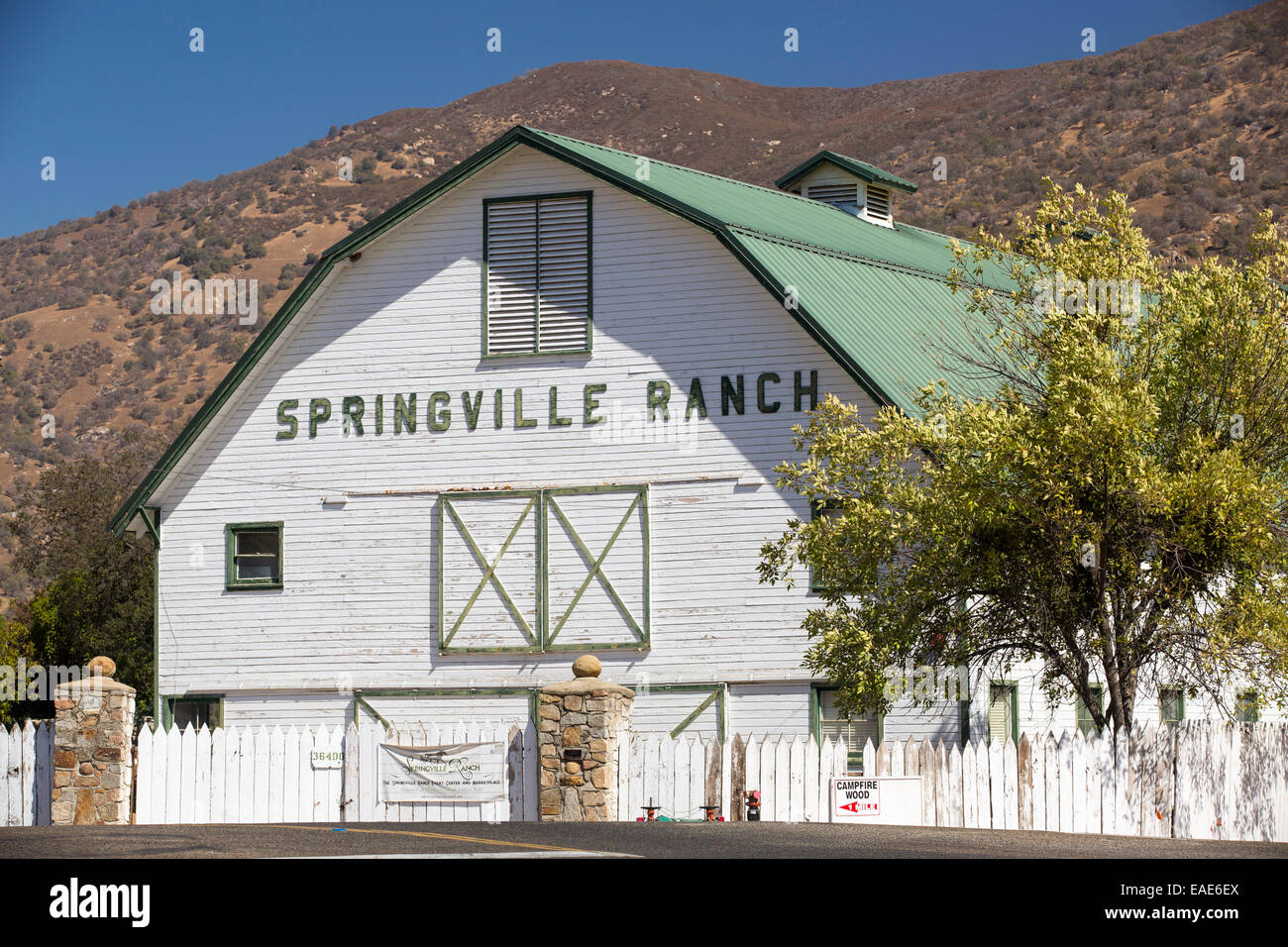 Springville Ranch in Sprinville, near Porterville, California, USA ...