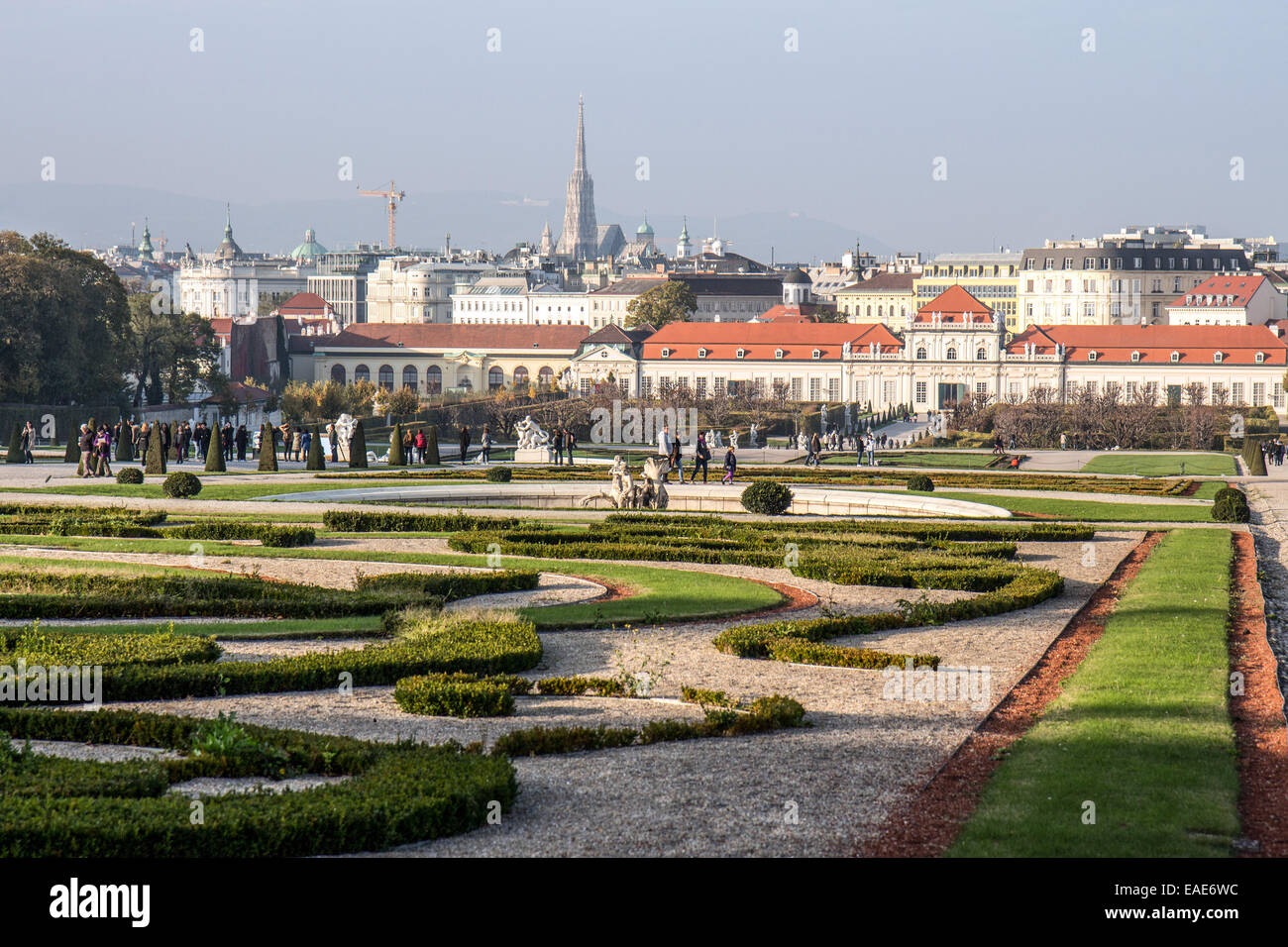 Austria: View on Vienna's old town from Castle Belvedere. Photo from 1 ...