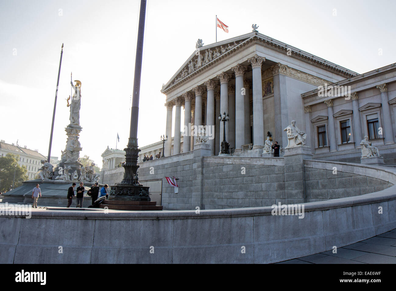 Austria: Parliament Building on Ringstraße, Vienna. Photo from 1 ...