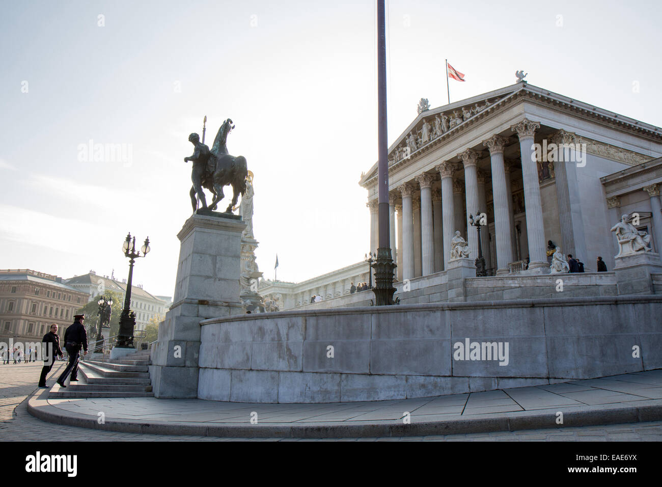Austria: Parliament Building on Ringstraße, Vienna. Photo from 1 ...