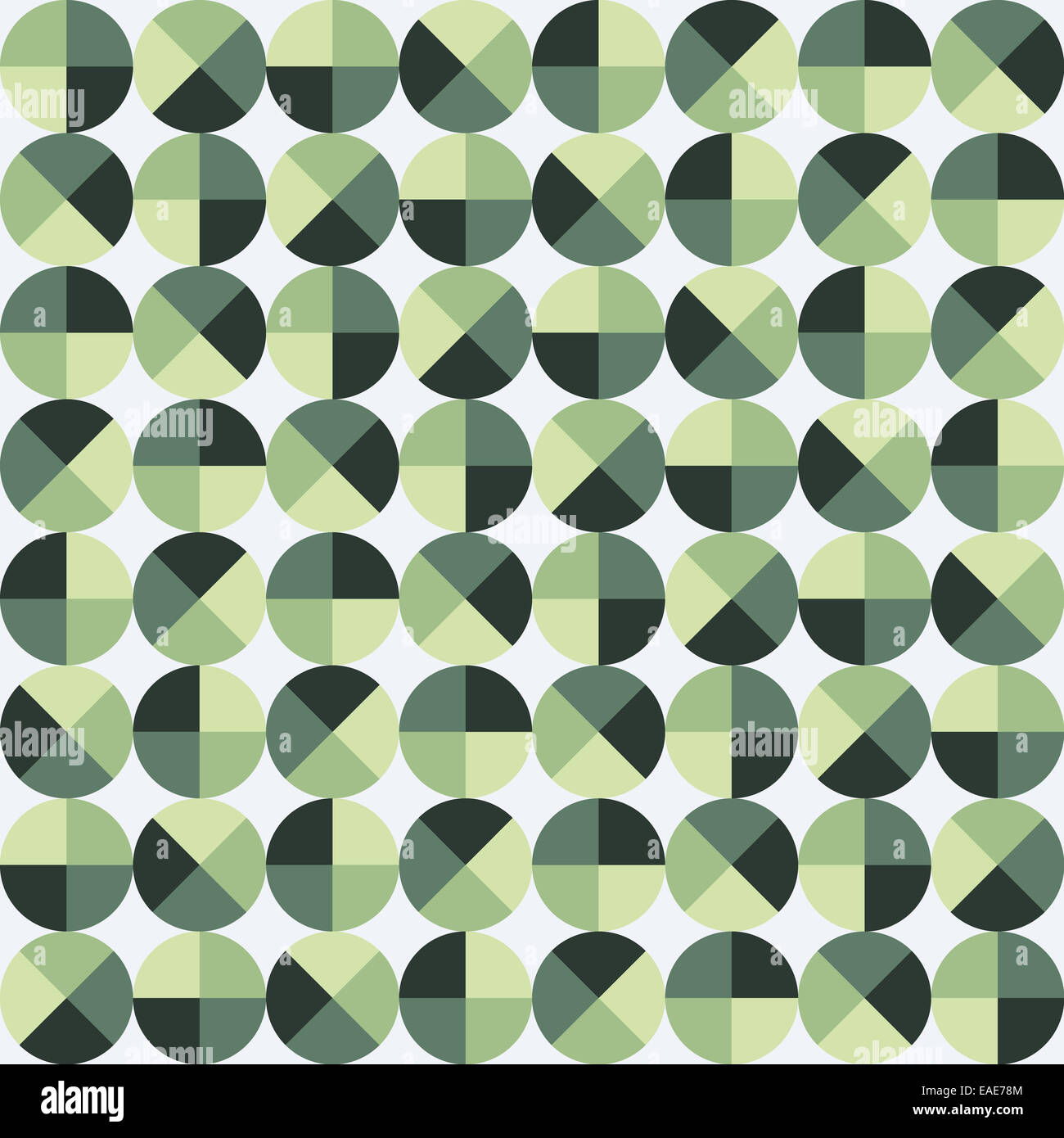 Simple seamless pattern of rotating green circles Stock Photo - Alamy