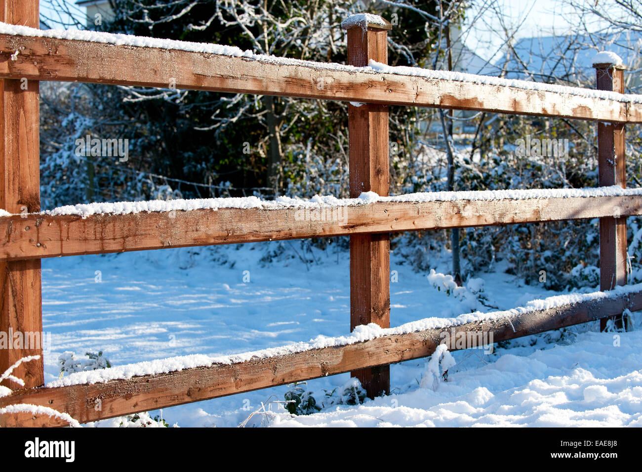 Frosty fences hi-res stock photography and images - Alamy
