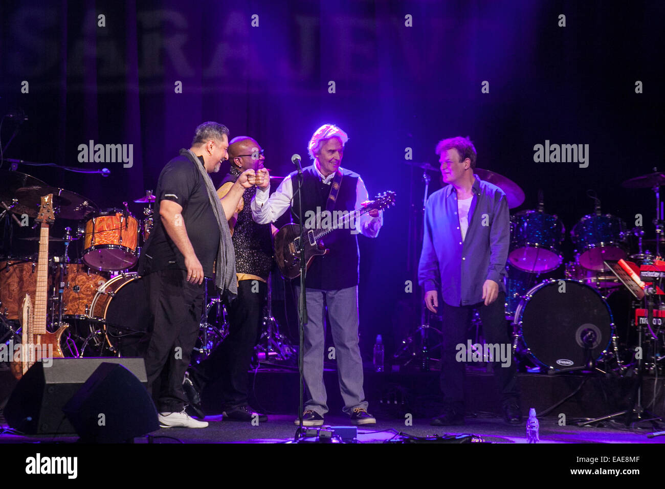Jazz musician (guitarist) John Mclaughlin performs with the 4th ...