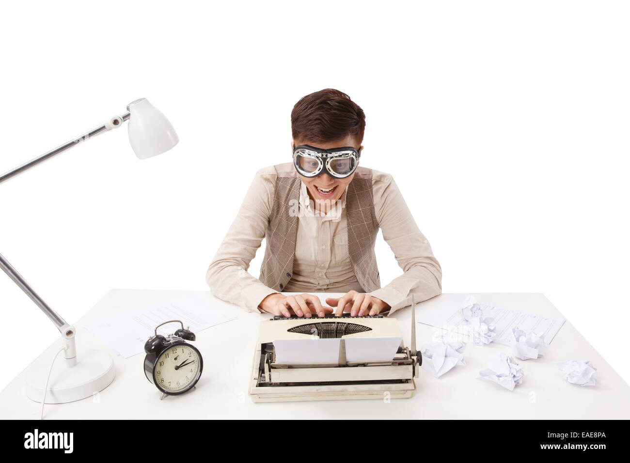 A business man is working Stock Photo - Alamy