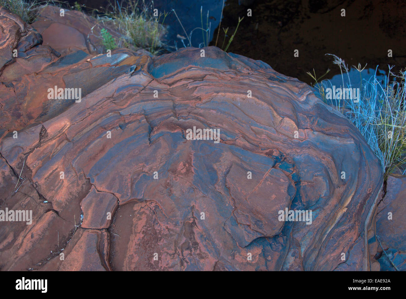 sediment rocks in Karijini National Park Stock Photo - Alamy