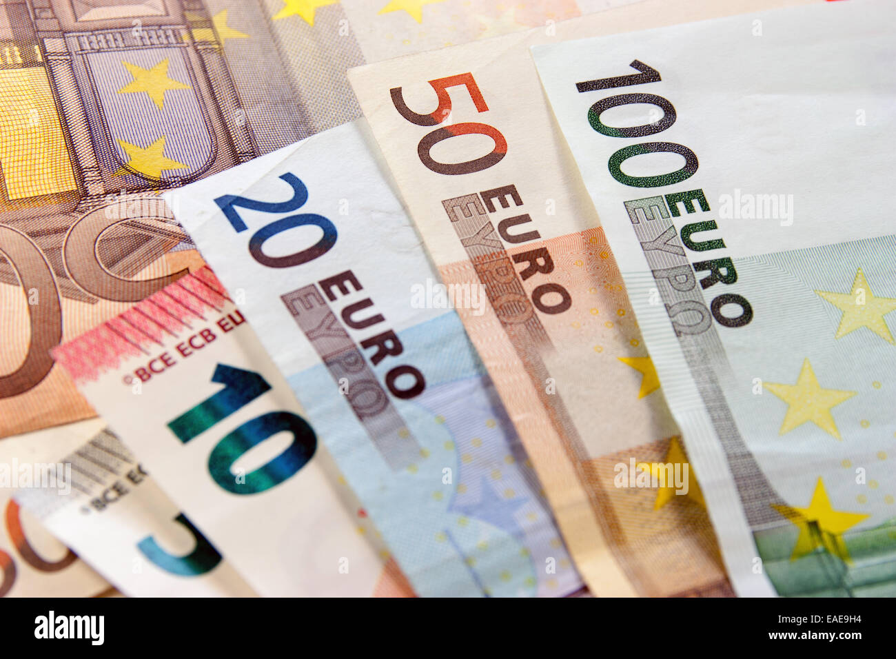 Money euro large banknotes hi-res stock photography and images - Alamy