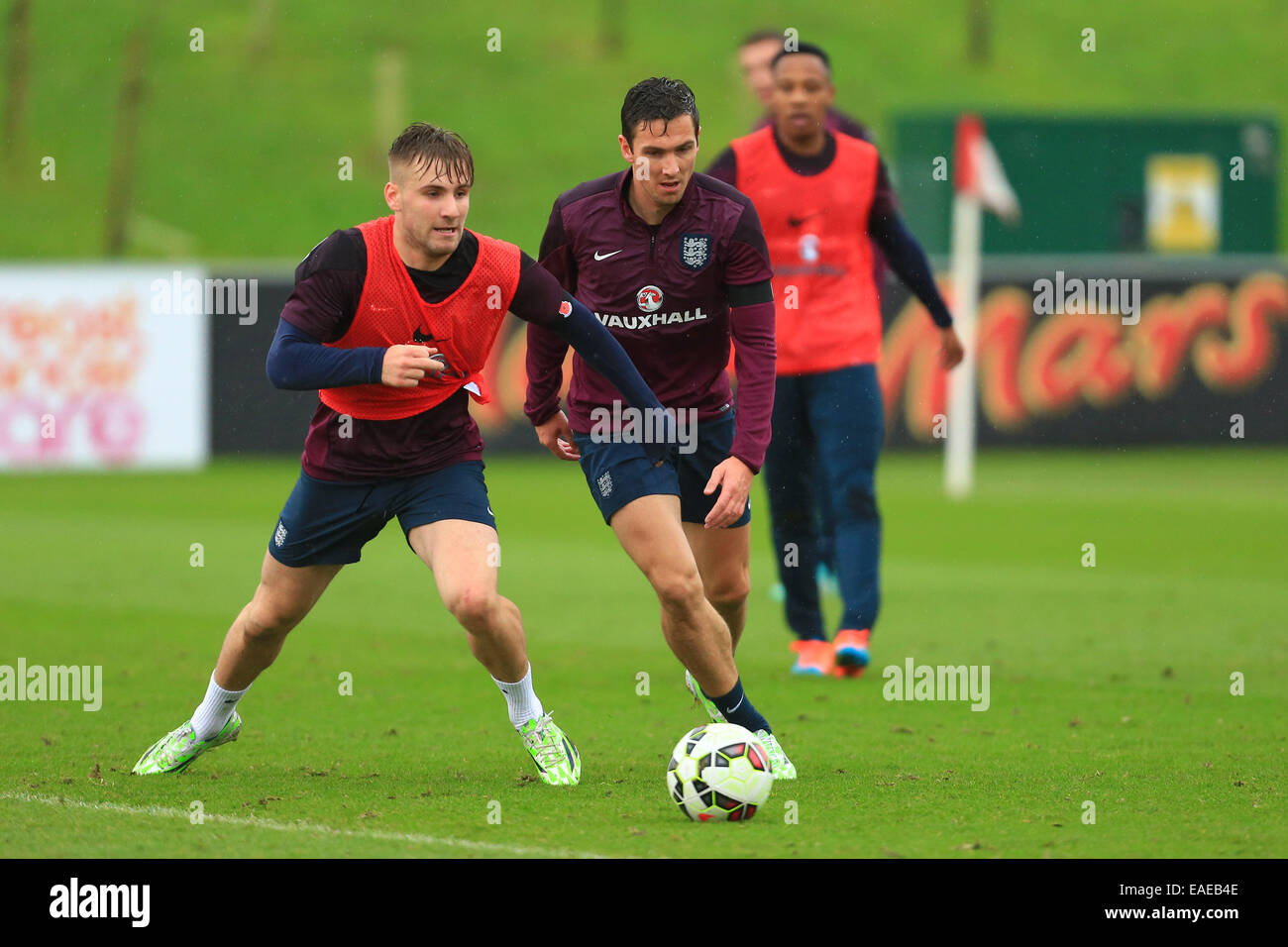 Burton-upon-Trent, UK. 11th November, 2014. Luke Shaw and Stewart ...