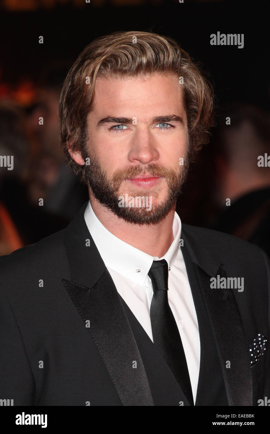 Liam Hemsworth arriving for the world premiere of "The Hunger Games ...
