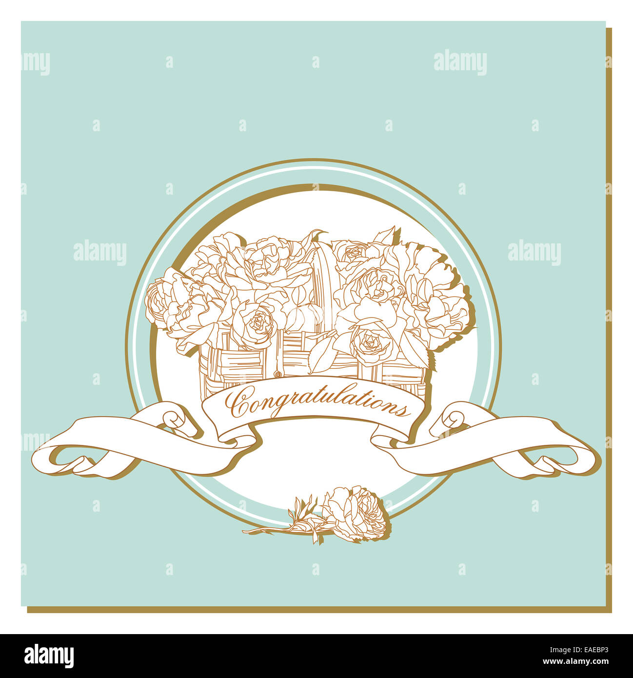 Roses invitation card frame Cut Out Stock Images & Pictures - Alamy