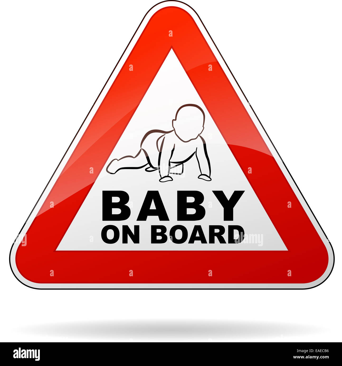 Baby on board sticker hi-res stock photography and images - Alamy