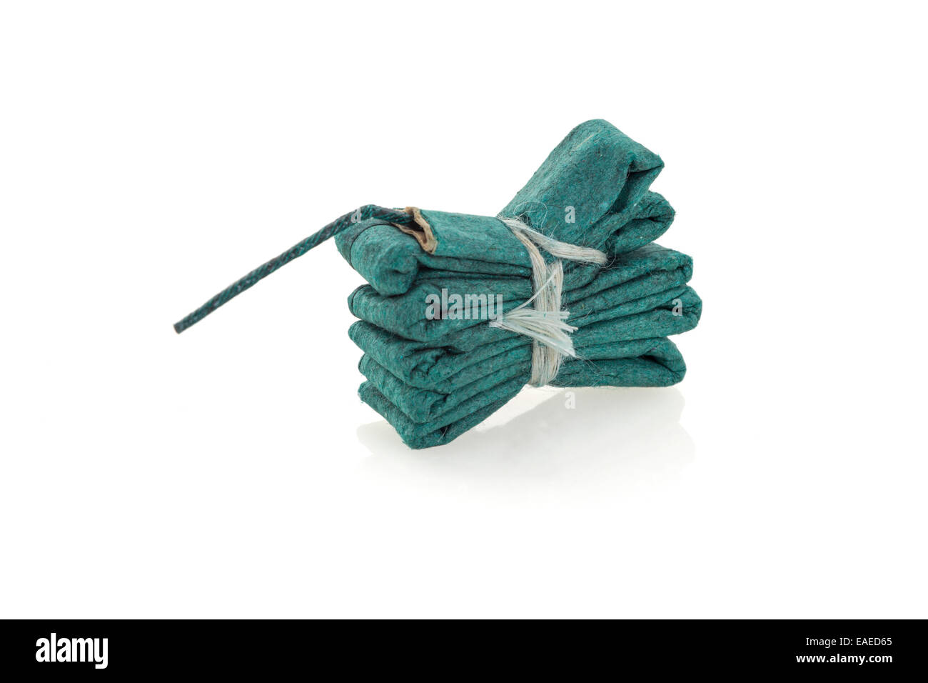 Single Jumping Cracker isolated on white background Stock Photo - Alamy